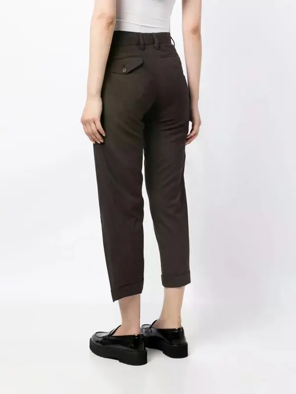 Kolor High-waisted Cropped Trousers