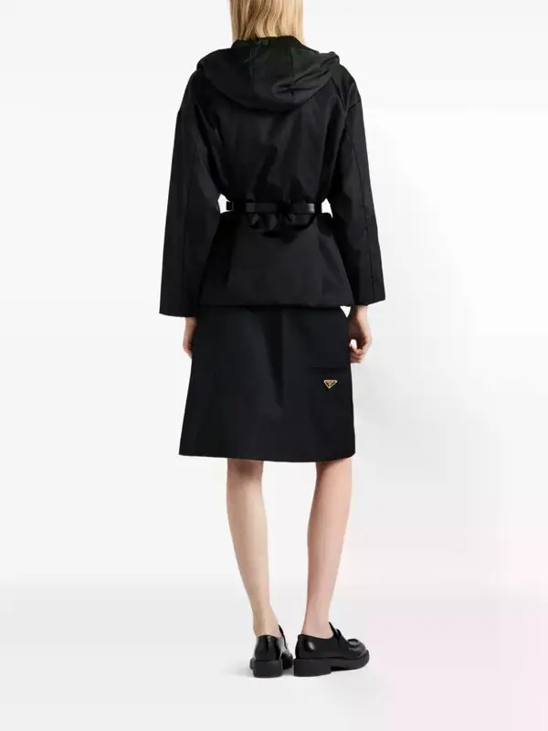 Prada Logo-triangle Skirt