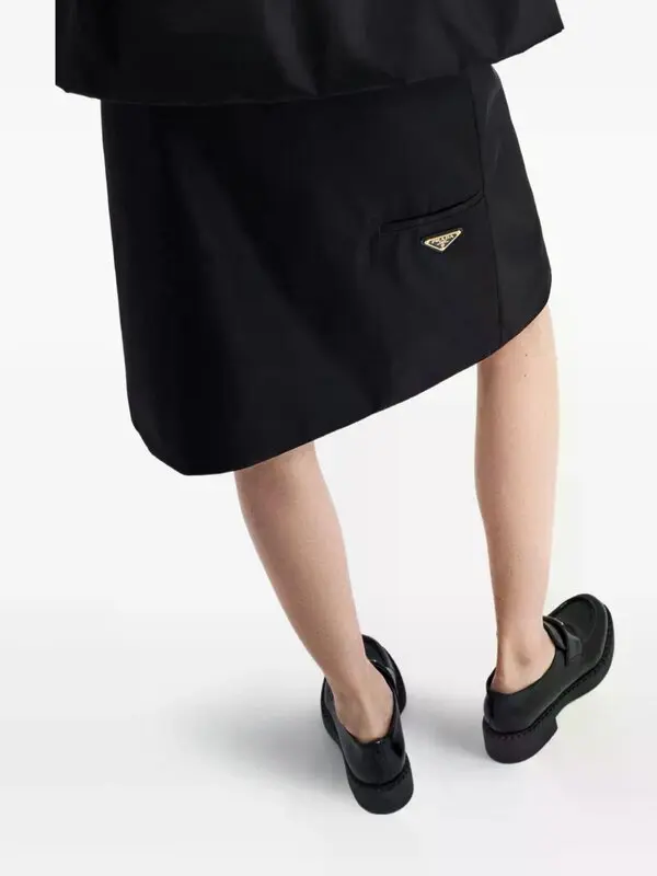 Prada Logo-triangle Skirt