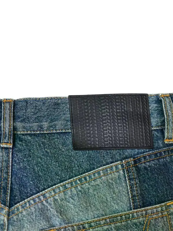 Marc Jacobs Patchwork Cropped Flared Jeans