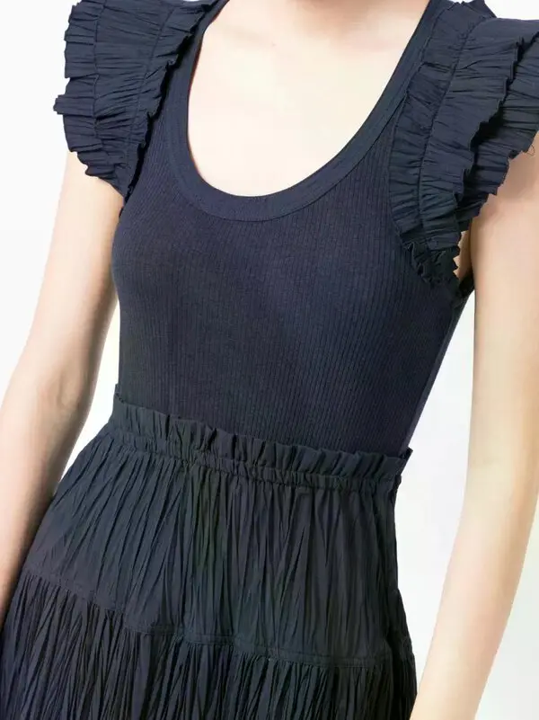 Ulla Johnson Virginia Pleated Midi Dress