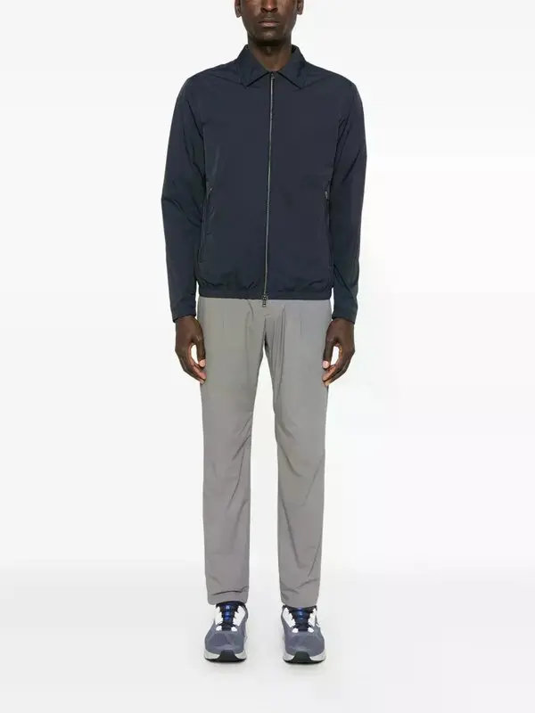 Herno Classic-collar Shirt Jacket - Blue
