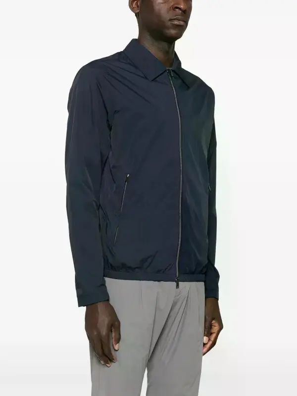 Herno Classic-collar Shirt Jacket - Blue