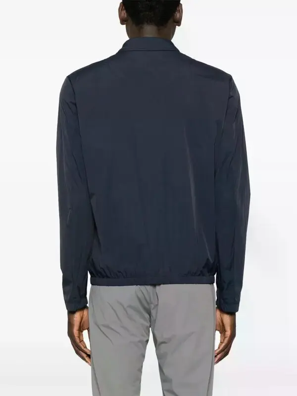 Herno Classic-collar Shirt Jacket - Blue