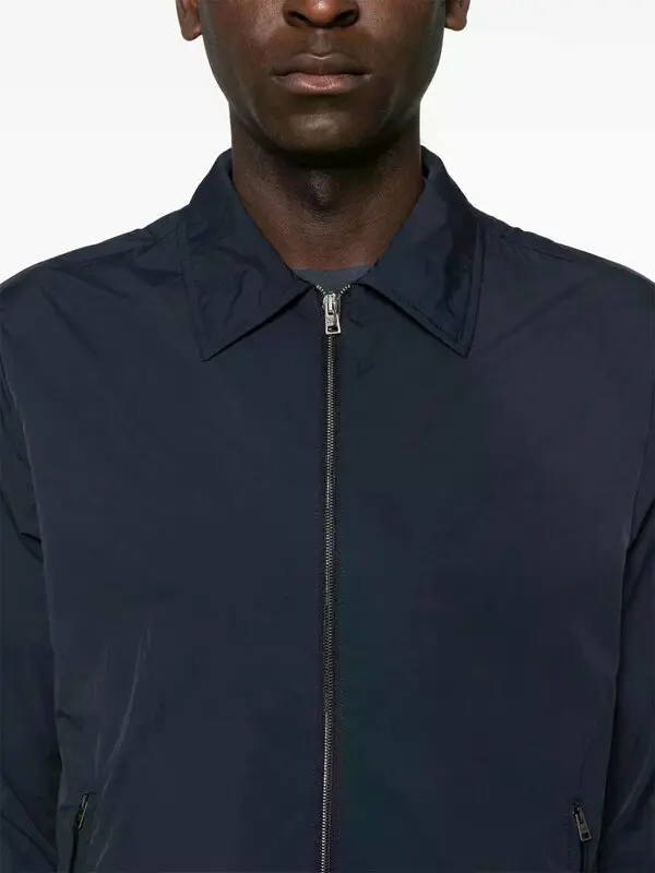 Herno Classic-collar Shirt Jacket - Blue