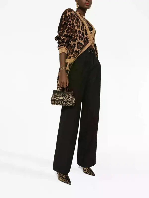 Dolce & Gabbana Leopard-print V-neck Cardigan