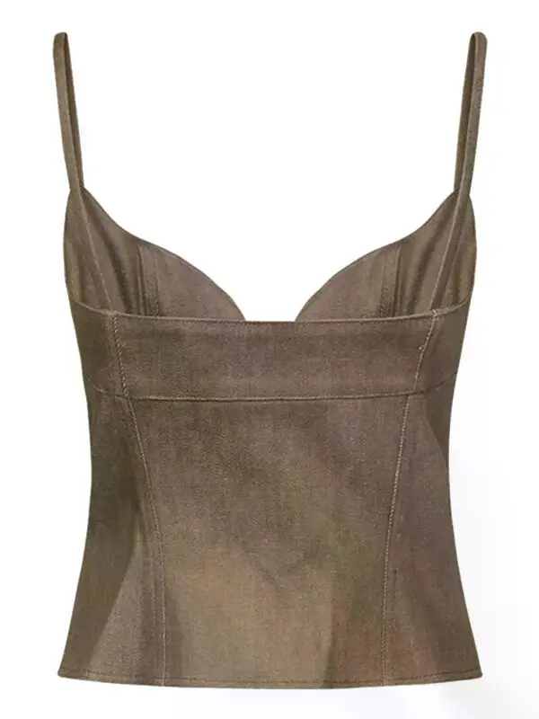 LUDOVIC DE SAINT SERNIN Sleeveless Sweetheart Neck Top