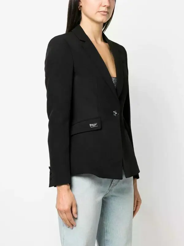 Philipp Plein Rhinestone-logo Single-breasted Blazer