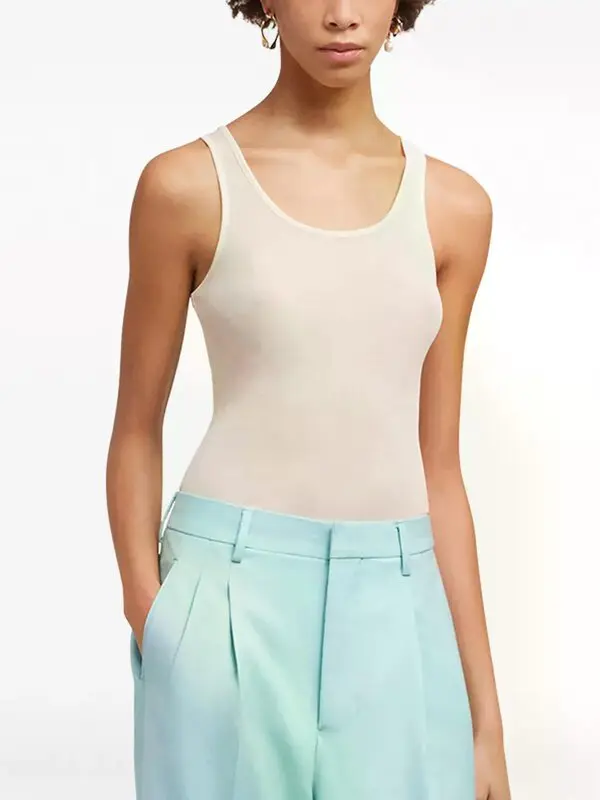 AMI Paris Scoop Neck Sleeveless Tank Top