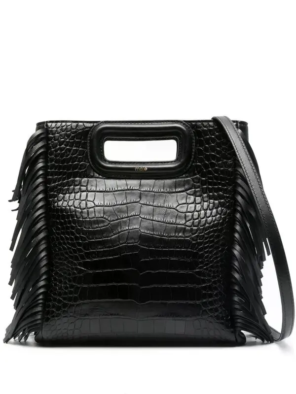 Maje M Bag With Fringed Sides