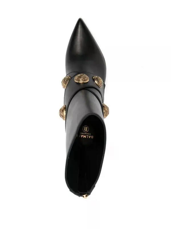Balmain Pointed-toe Leather Boots