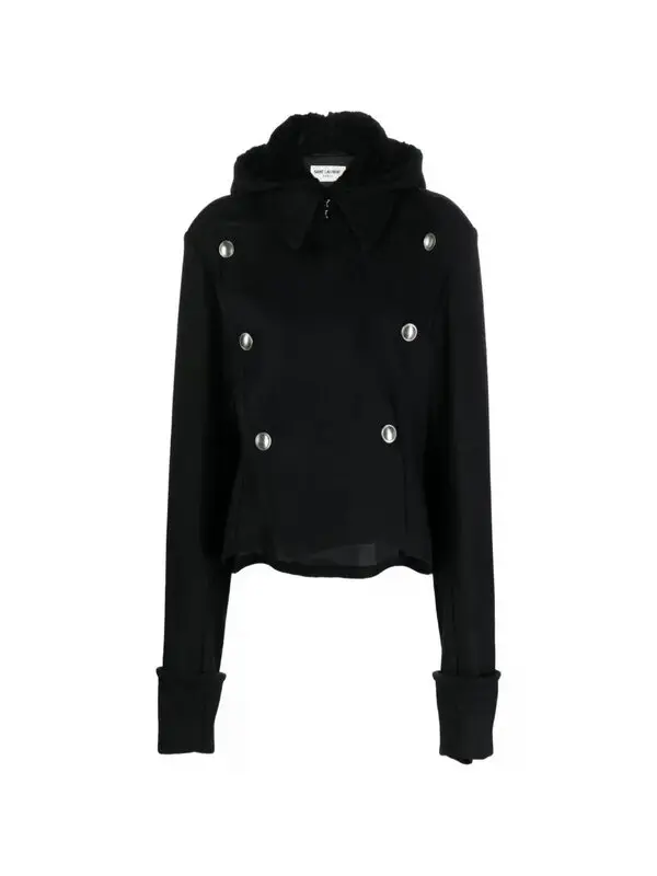 Saint Laurent Detachable-hood Military Jacket