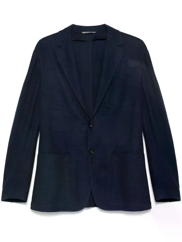 Canali Textured Blazer - Blue