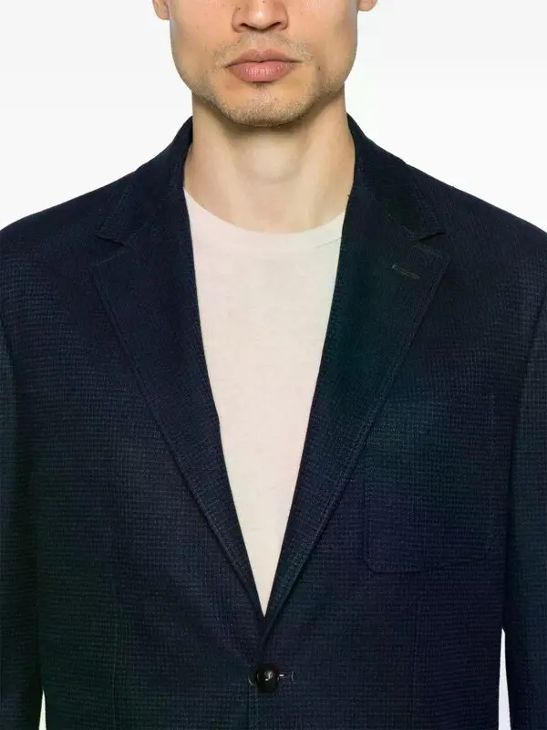 Canali Textured Blazer - Blue