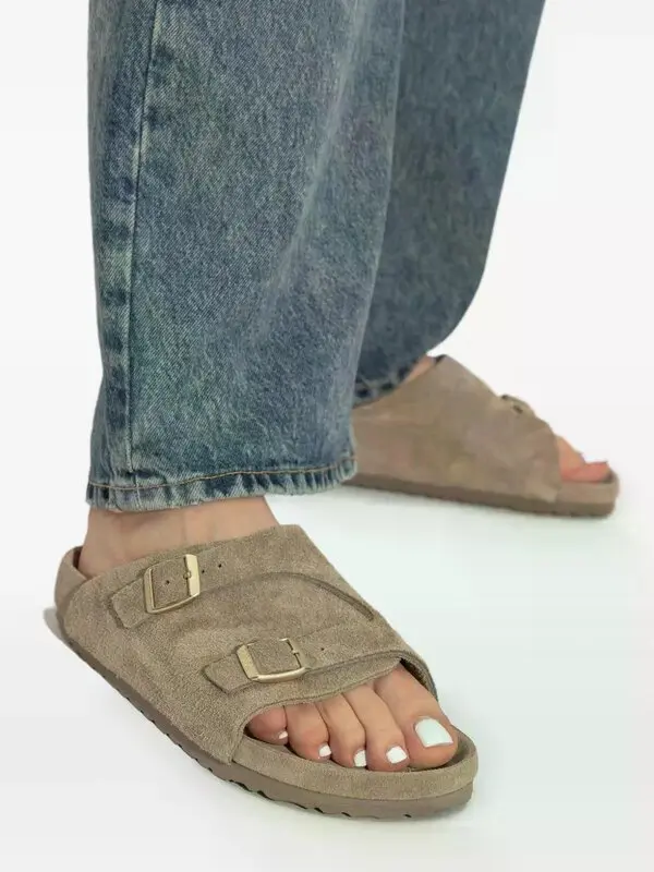 BIRKENSTOCK Zurich Two-buckle Slide Sandals - Neutrals