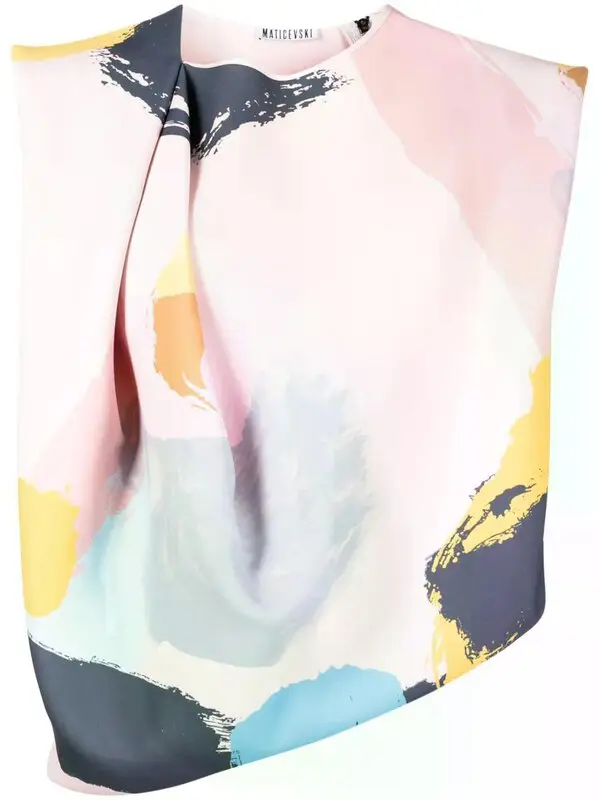 Maticevski Archetype Drape Top - Pink