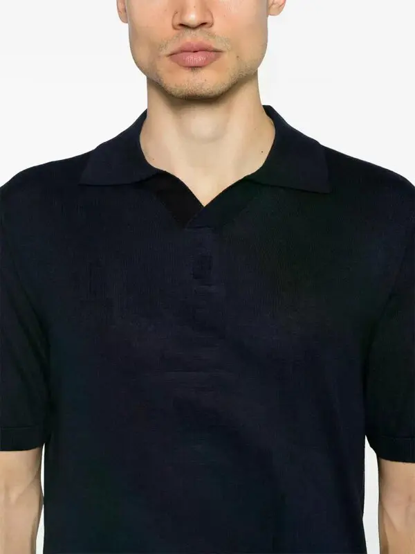 Canali Polo-collar T-shirt