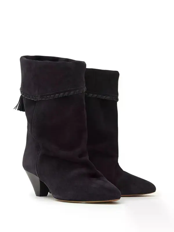Isabel Marant Étoile Dalby Suede Calfskin Boots - Black