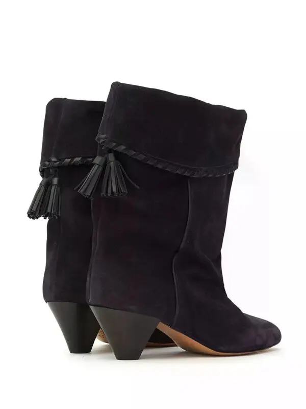 Isabel Marant Étoile Dalby Suede Calfskin Boots - Black