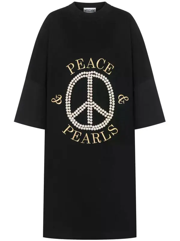 Moschino Logo-print Cotton Dress