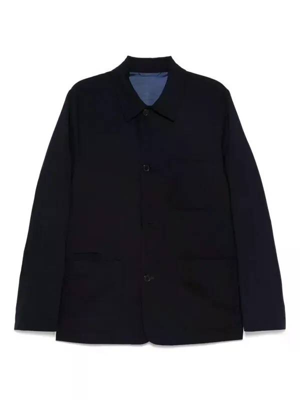 Paul Smith Wool Shirt Jacket - Blue