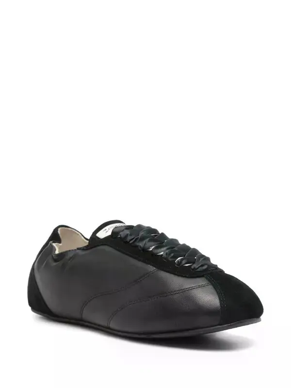 Repetto Silk Tennis Sneakers - Black