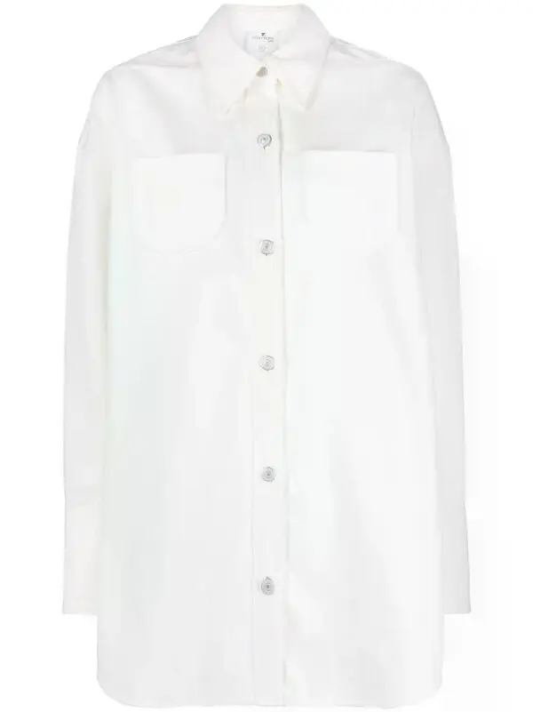 COURREGES Strap-detail Button-up Shirt