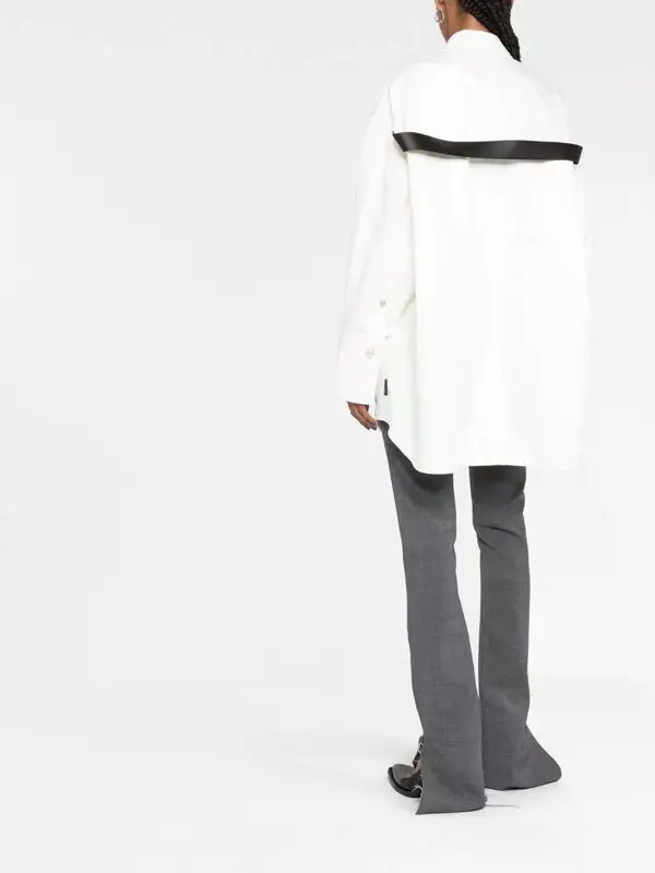 COURREGES Strap-detail Button-up Shirt