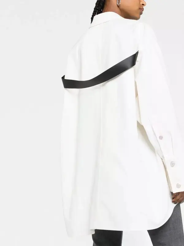COURREGES Strap-detail Button-up Shirt
