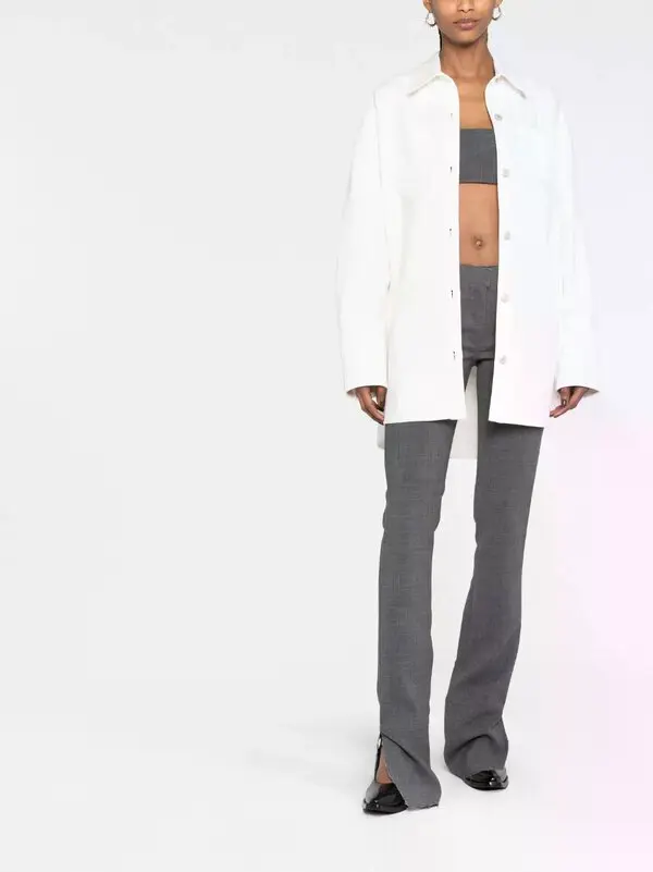 COURREGES Strap-detail Button-up Shirt