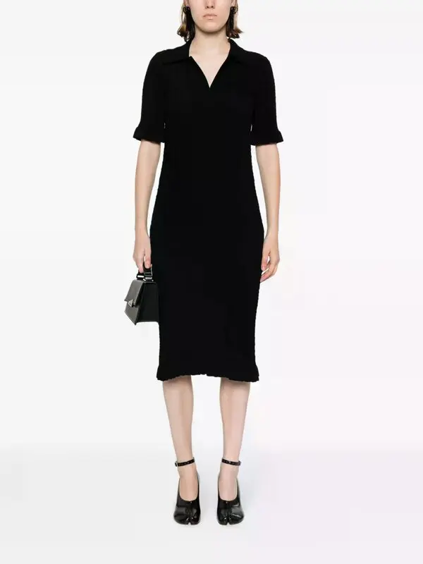 Viktor & Rolf V-neck Knitted Midi Dress