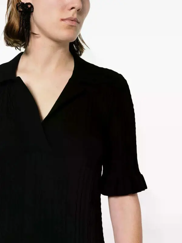 Viktor & Rolf V-neck Knitted Midi Dress