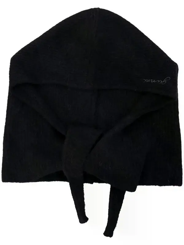 GANNI Wool Blend Balaclava - Black
