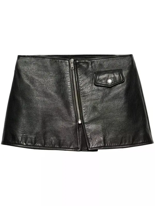 Prada Leather Mini Skirt