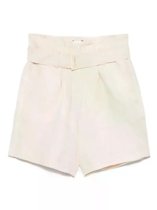 ALYSI Linen Belted Shorts
