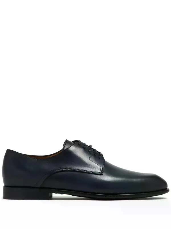 FERRAGAMO Polished Leather Derby Shoes