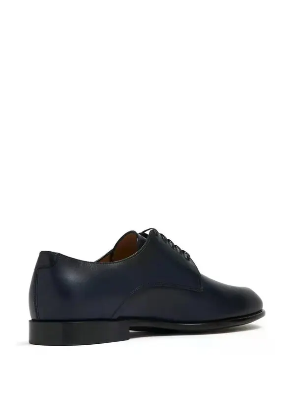 FERRAGAMO Polished Leather Derby Shoes
