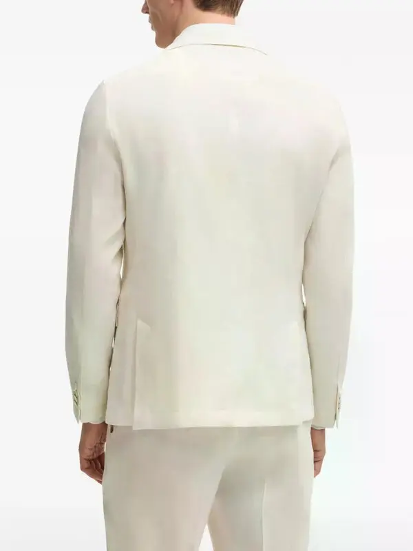 BOSS Linen-blend Blazer - Neutrals