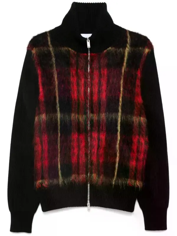Alexander McQueen Tartan Zip-up Cardigan