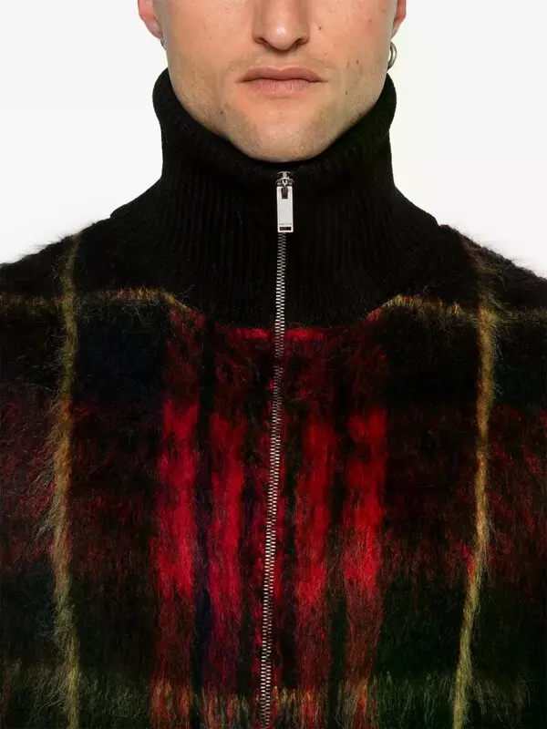 Alexander McQueen Tartan Zip-up Cardigan