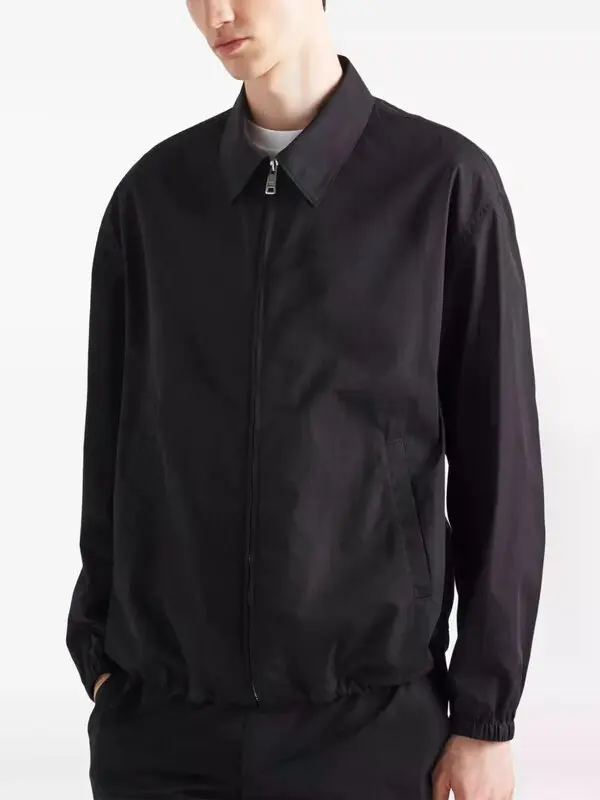 Prada Cotton Zip-up Shirt Jacket