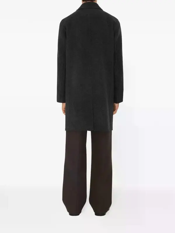 Burberry Double-faced Wool Car Coat With Check Interior