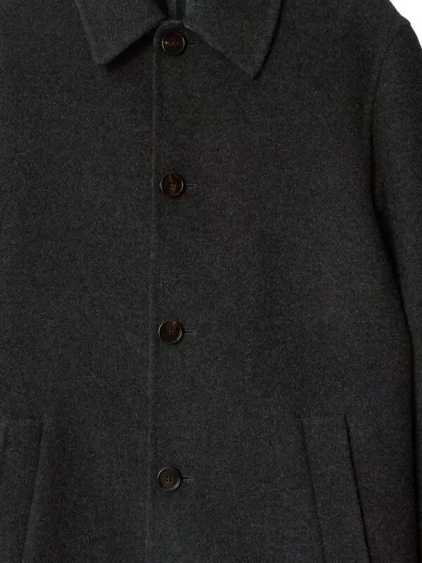 Burberry Double-faced Wool Car Coat With Check Interior