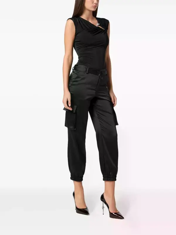 Philipp Plein Silk Cargo Trousers