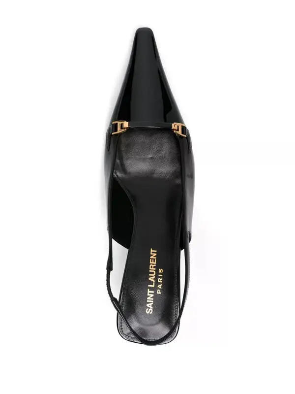 Saint Laurent Carine 55mm Patent-leather Pumps - Black