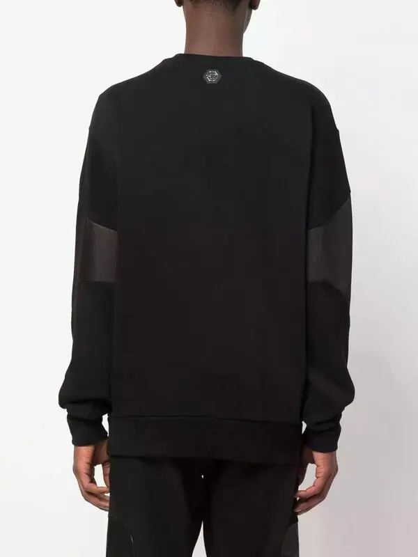 Philipp Plein Panelled Skull Sweatshirt