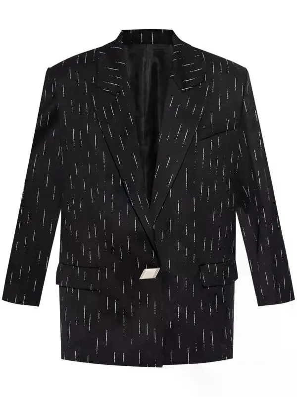 Attico Single-button Wool-blend Blazer