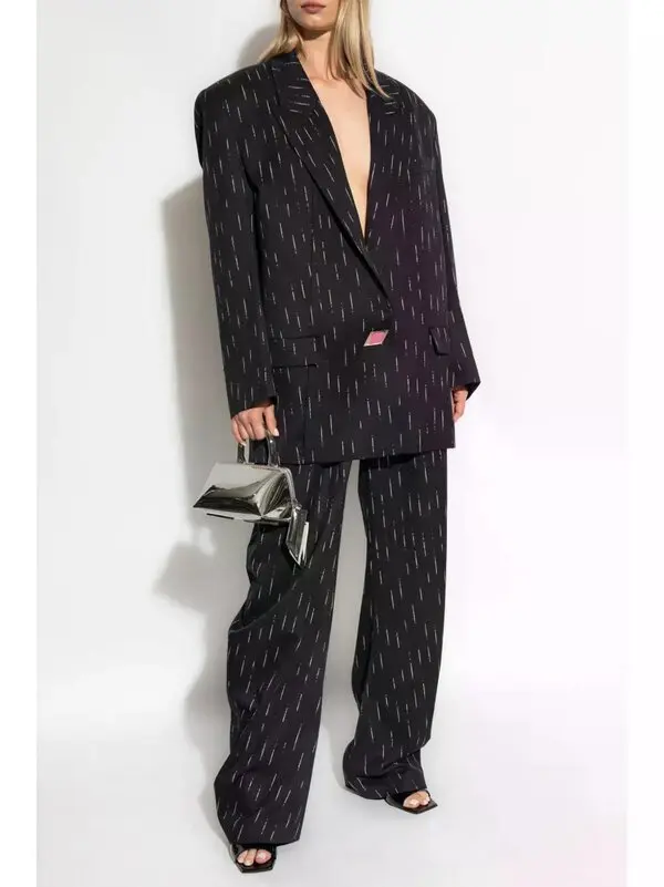 Attico Single-button Wool-blend Blazer