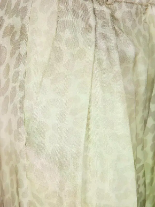 NUDE Animal Print Belted Trousers