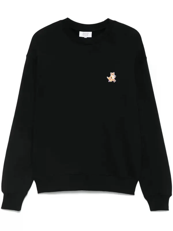 Maison Kitsuné Speedy Fox-appliqué Sweatshirt